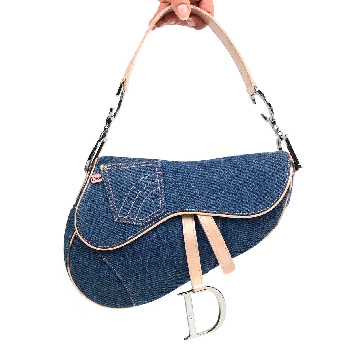Christian Dior Denim Saddle Bag – Designer Pick